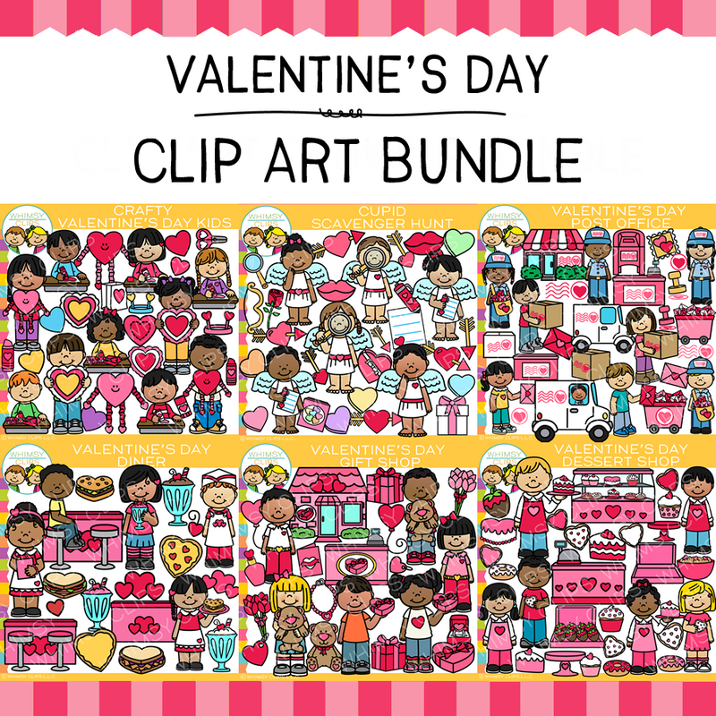 Little Bits of Whimsy Clips: Valentine's Day Clip Art Bundle – Whimsy Clips