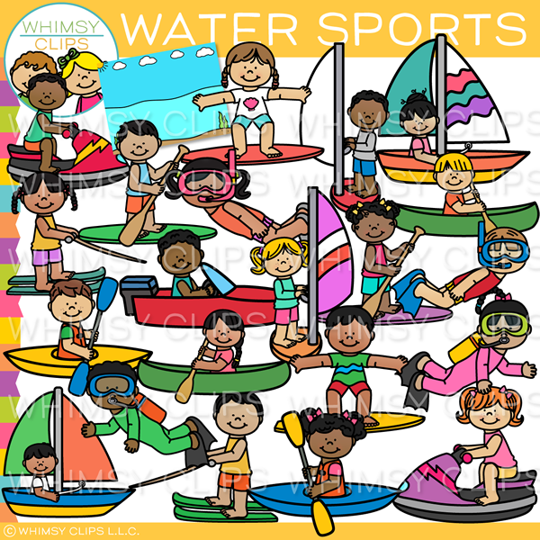 Kids Water Sports Clip Art – Whimsy Clips