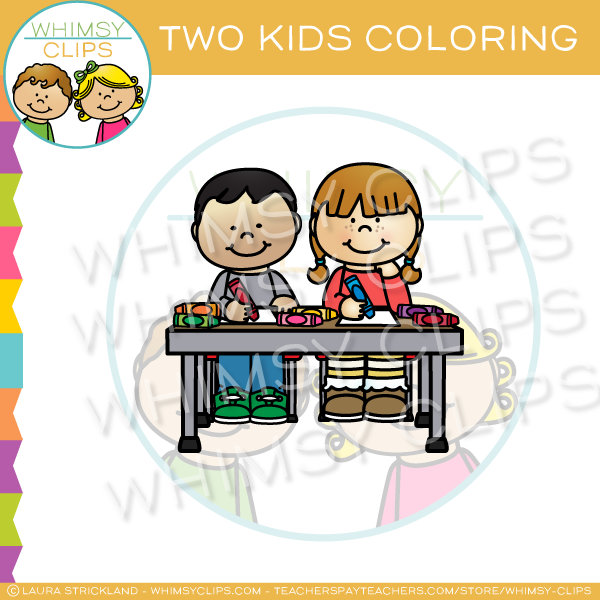 Child Coloring Clip Art