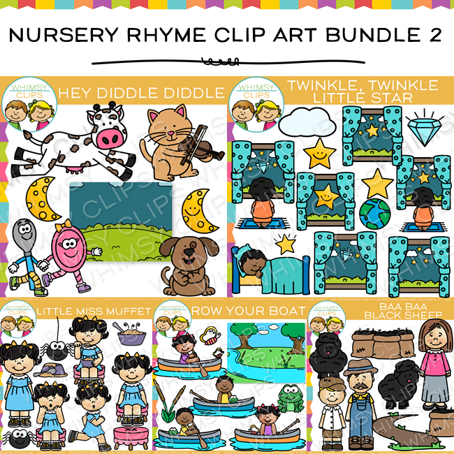 Nursery Rhyme Clipart Black And White