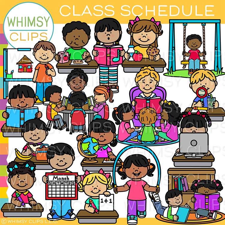 Classroom Schedule Clipart Editable Schedule Cards Daily Schedule