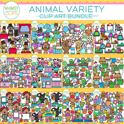 Animal Clip Art, Images & Illustrations | Whimsy Clips