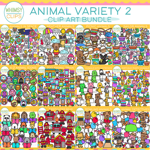 Animal Clip Art, Images & Illustrations | Whimsy Clips