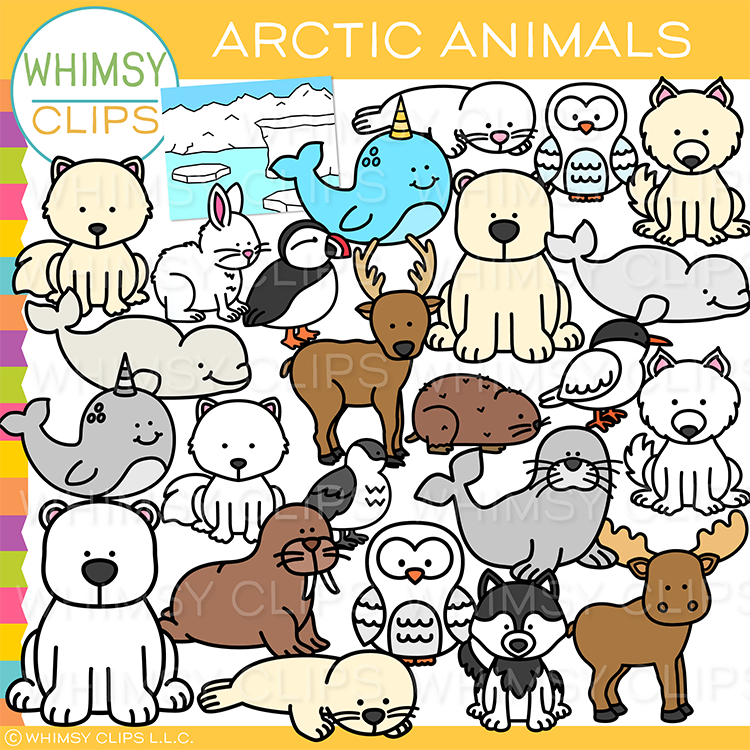 Antarctic Animals Clipart