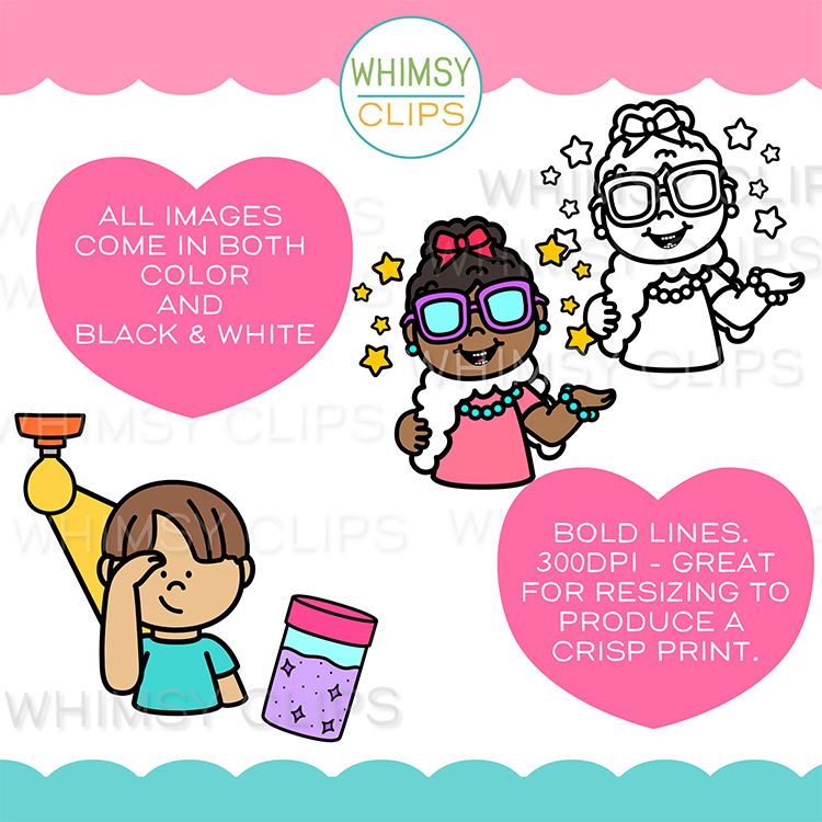 The Really Big GL Beginning Blends Word Family Clip Art – Whimsy Clips