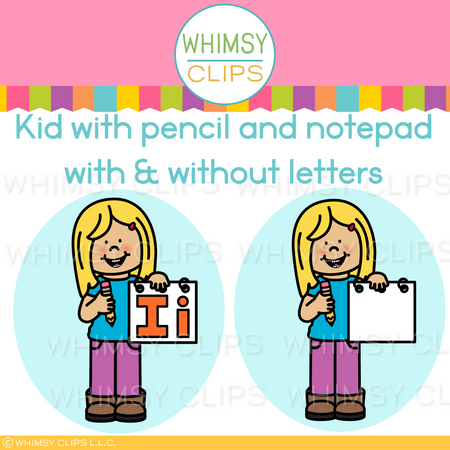 The Really Big Alphabet Letter I Clip Art Set – Whimsy Clips