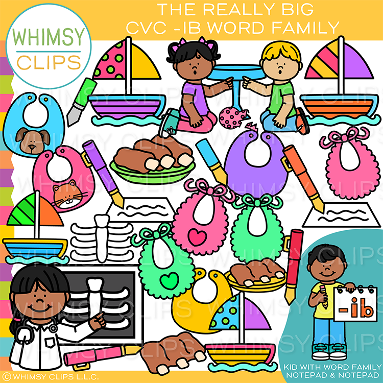 The Really Big CVC IB Word Family Clip Art, Images & Illustrations ...