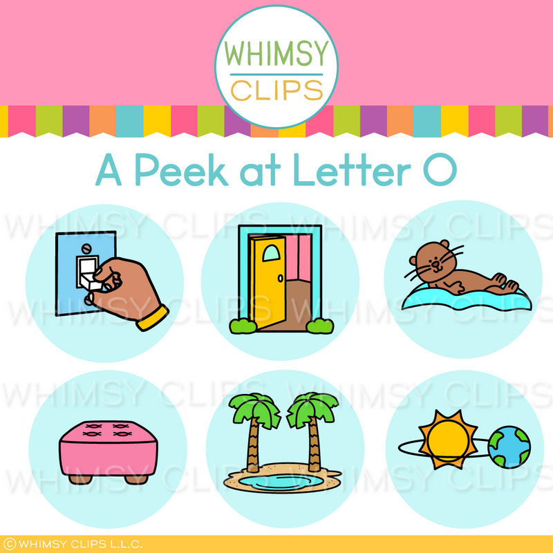 The Really Big Alphabet Letter O Clip Art Set – Whimsy Clips