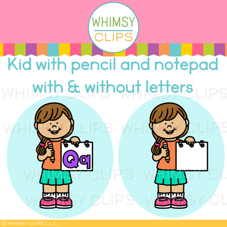 The Really Big Alphabet Letter Q Clip Art Set – Whimsy Clips