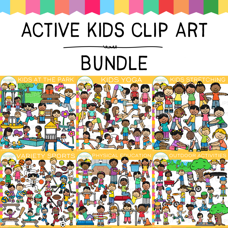 Healthy Kids Clip Art