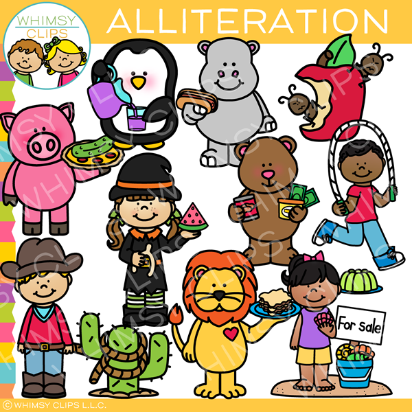 Alliteration - Figurative Language Clip Art – Whimsy Clips