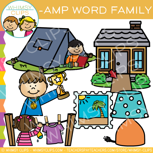 -AMP Word Family Clip Art – Whimsy Clips