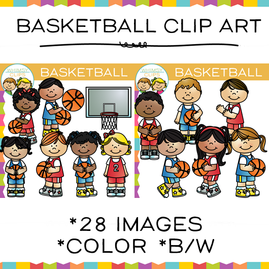 Kids Basketball Clip Art – Whimsy Clips