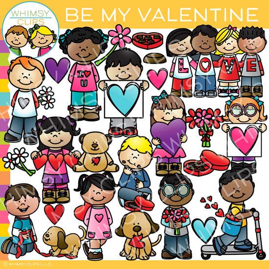 Be My Valentine Clip Art – Whimsy Clips
