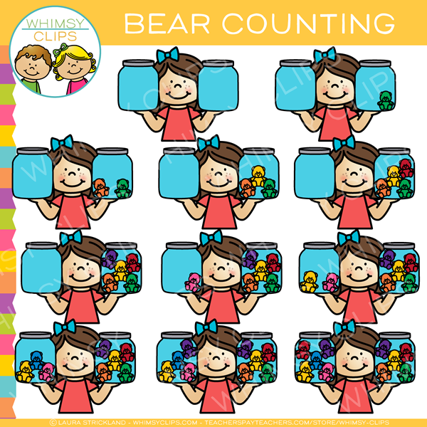 Counting Bears Clip Art Teddy Bear Counting