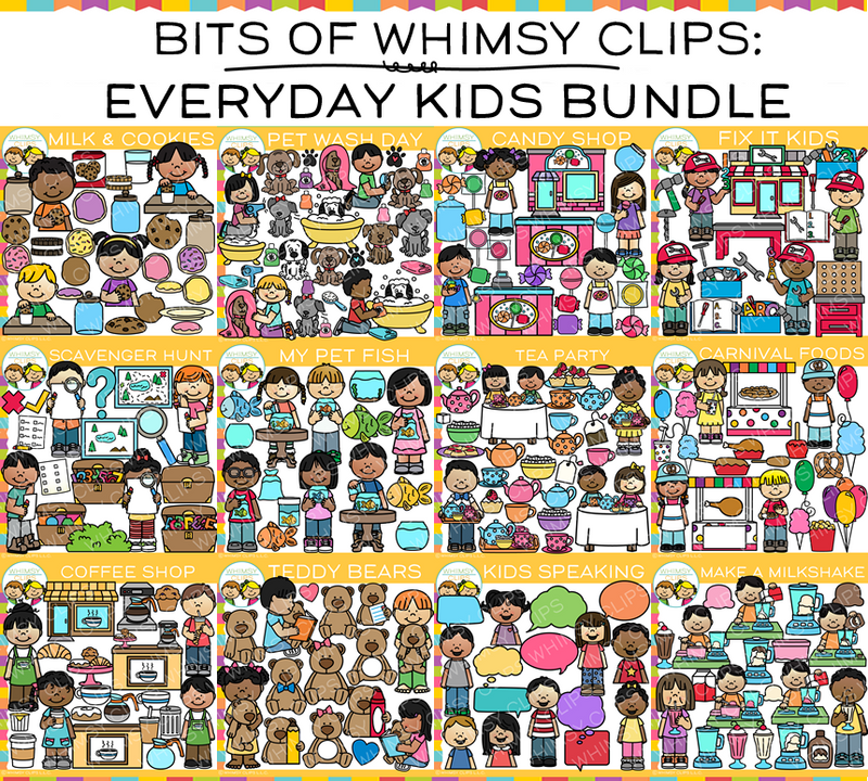 Bits of Whimsy Clips: Everyday Kids Clip Art Bundle – Whimsy Clips