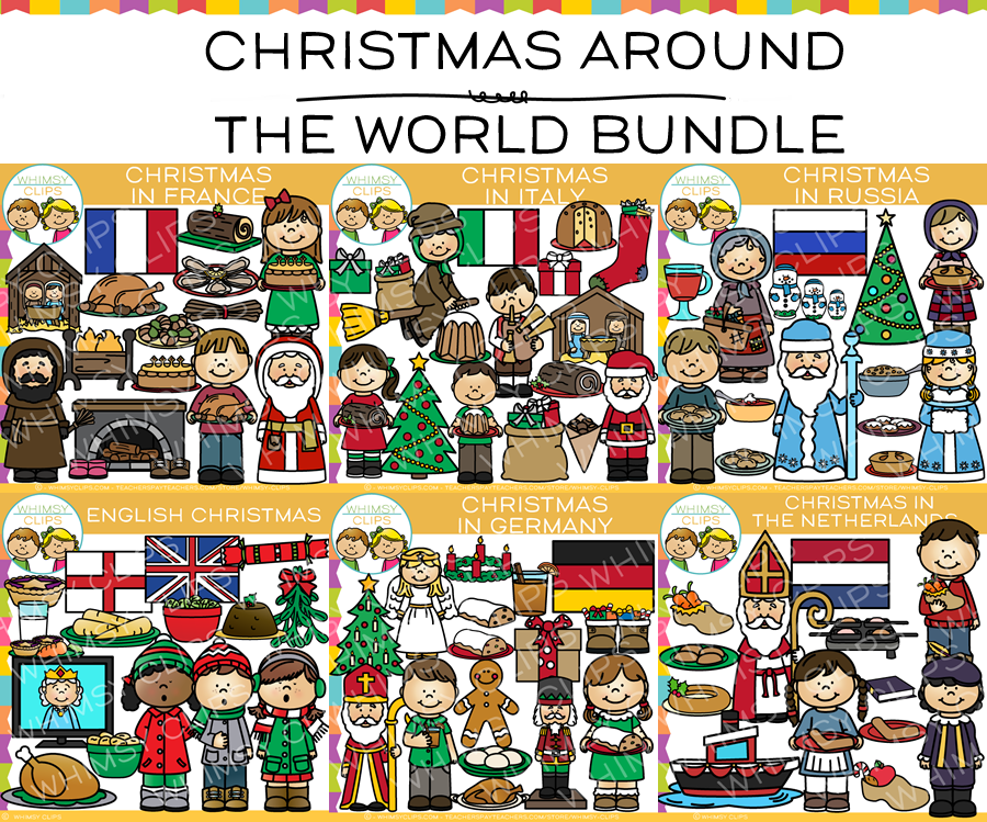 Christmas Around The World Clip Art