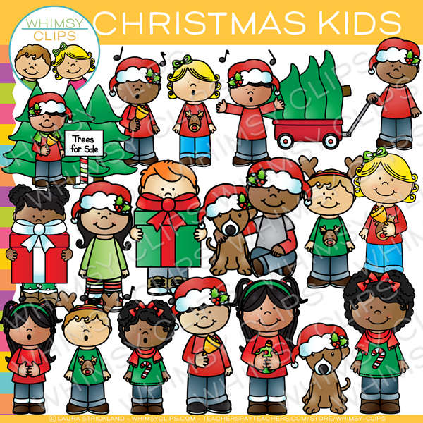 Christmas Kids Clip Art – Whimsy Clips