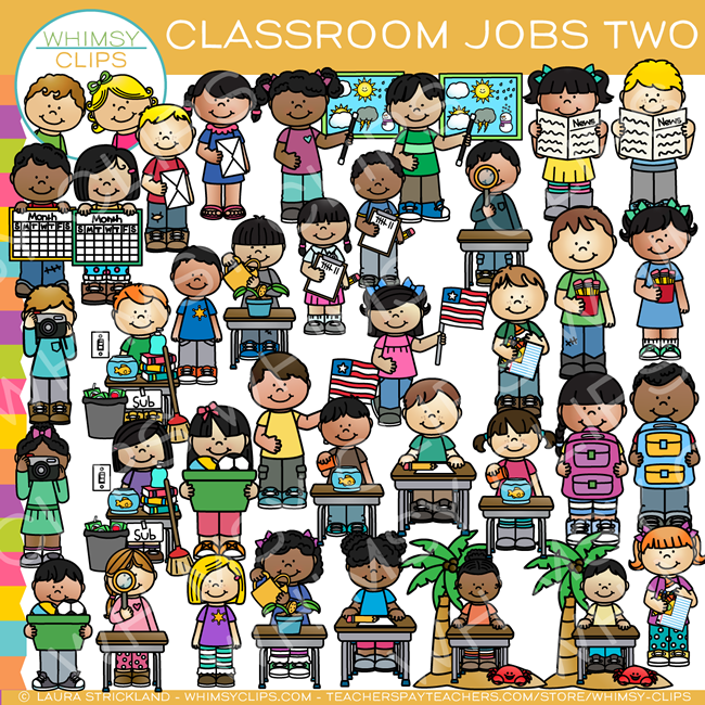 Classroom Jobs Clip Art - Set Two – Whimsy Clips