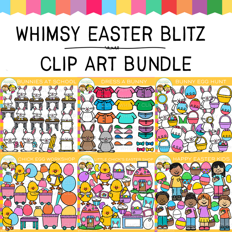 Easter Blitz Clip Art Bundle, Images & Illustrations | Whimsy Clips