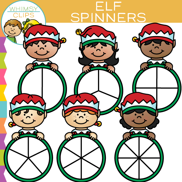 Elf Spinners Clip Art – Whimsy Clips