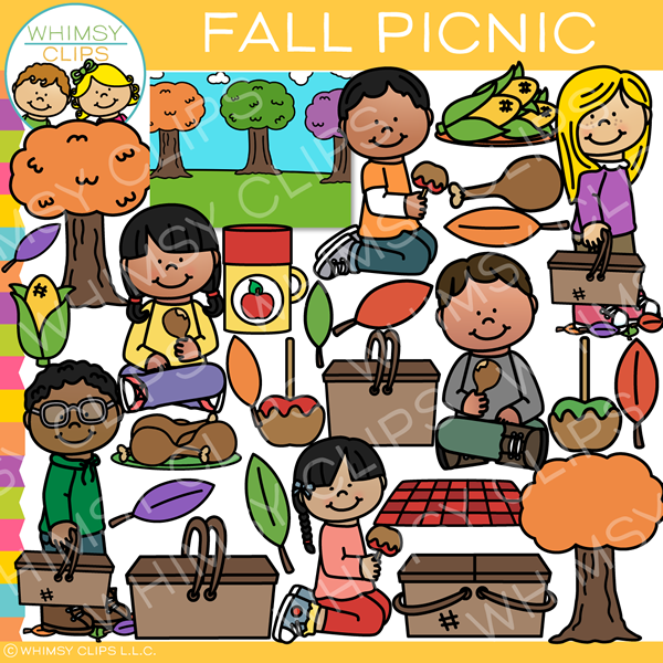 Fall Picnic Clip Art, Images & Illustrations | Whimsy Clips