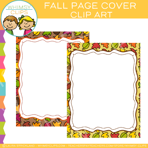Fall Page Cover Freebie, Images & Illustrations | Whimsy Clips