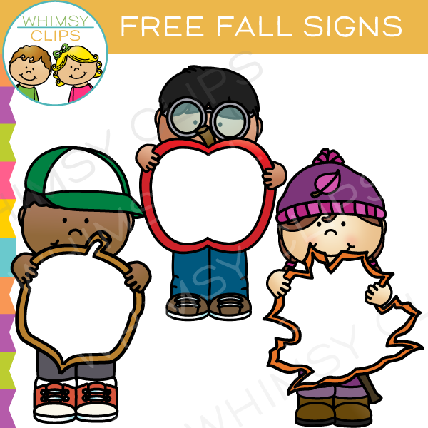 Free Fall Signs Clip Art – Whimsy Clips