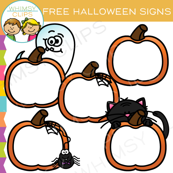 Free Halloween Signs Clip Art – Whimsy Clips
