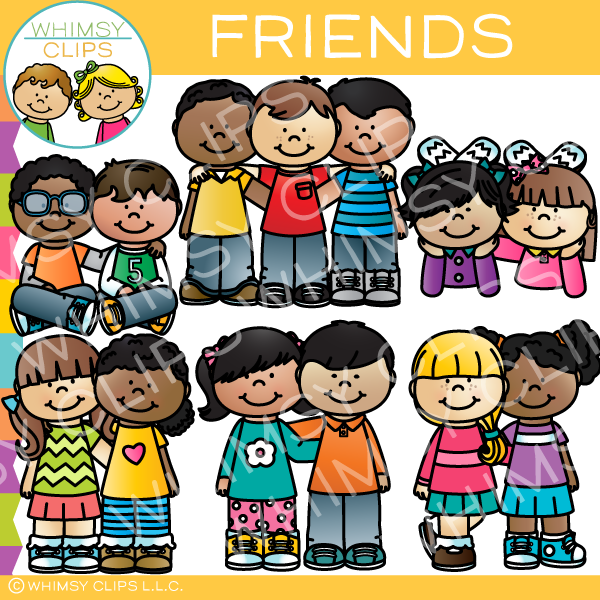 Friends At School Clip Art