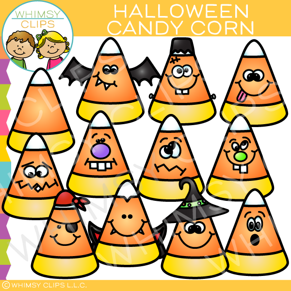 Halloween Candy Corn Clip art, Images & Illustrations | Whimsy Clips