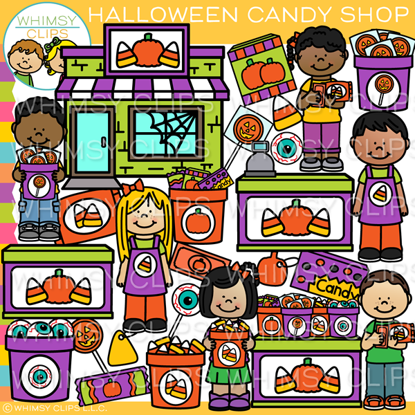 Halloween Candy Store Clip Art – Whimsy Clips