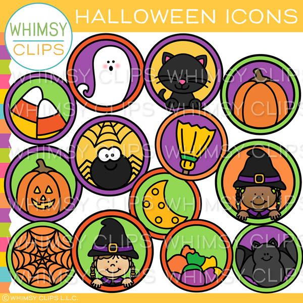 Halloween Icons Clip Art – Whimsy Clips