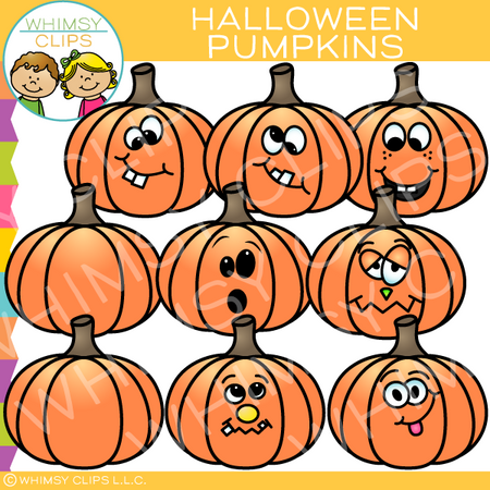 Cute Halloween Pumpkin Clip Art