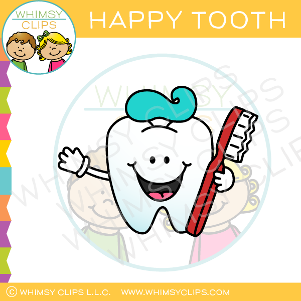 Happy Tooth Clip Art Happy Teeth Clip Art Set – Daily Art Hub