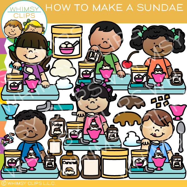 How to Make a Sundae Clip Art – Whimsy Clips