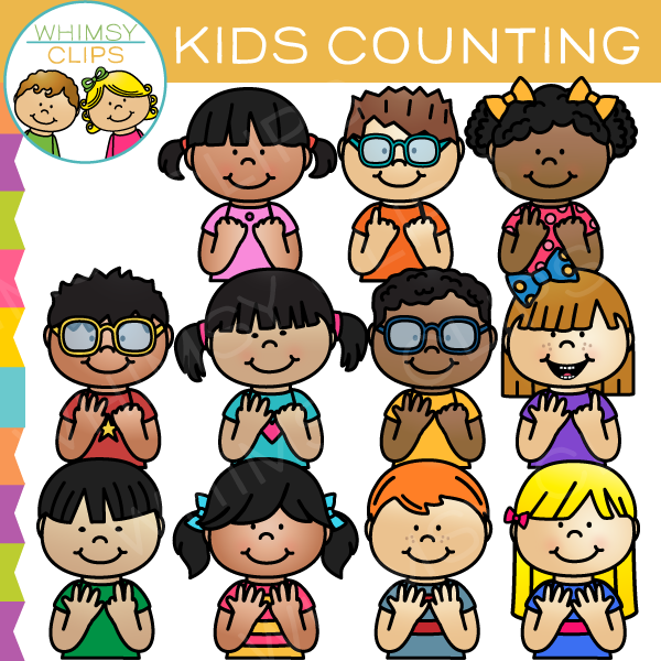 Kid Counting Clipart