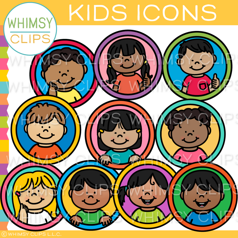 Kids Icon Clip Art – Whimsy Clips