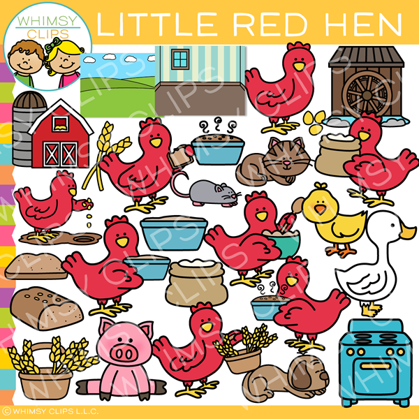 Little Red Hen Clip Art – Whimsy Clips