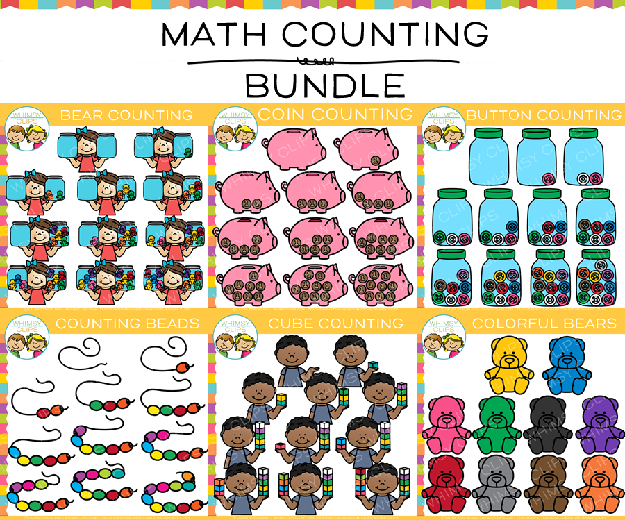 Counting Bears Clip Art