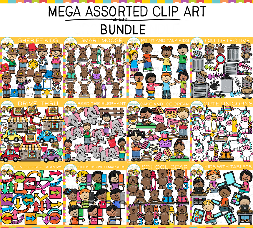 Assorted Clip Art Mega Bundle – Whimsy Clips