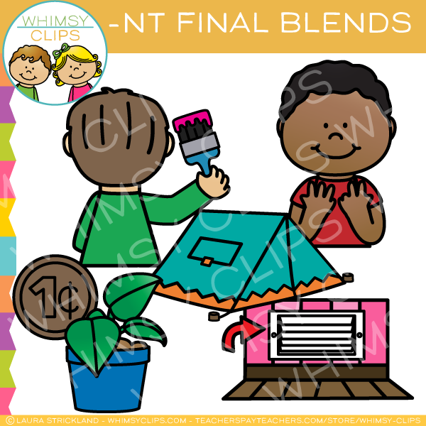 Ending Blends - NT Words Clip Art – Whimsy Clips
