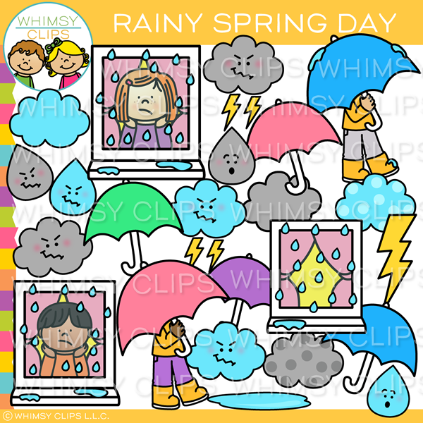 Rainy Spring Day Clip Art – Whimsy Clips