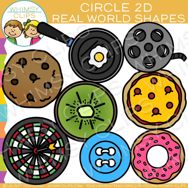 Circle 2D Shapes Real Life Objects Clip Art – Whimsy Clips