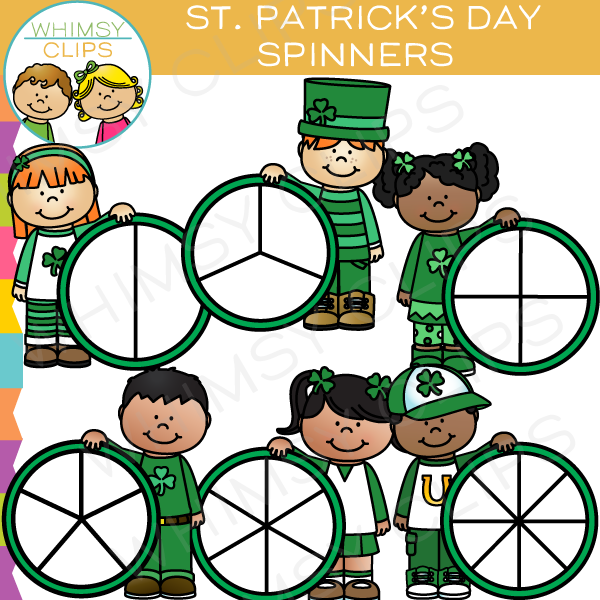 St. Patrick's Day Spinners Clip Art – Whimsy Clips