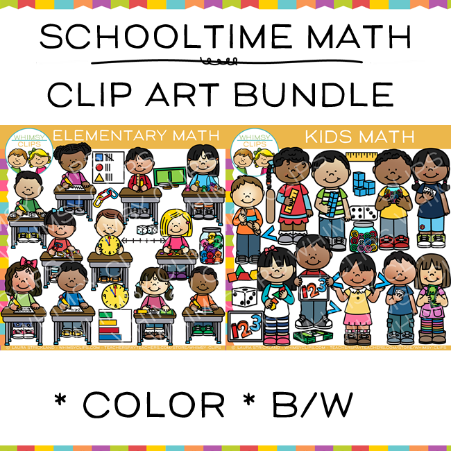 Schooltime Math Clip Art Bundle – Whimsy Clips