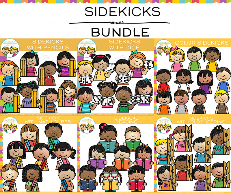 Kid Sidekicks Clip Art Bundle – Whimsy Clips
