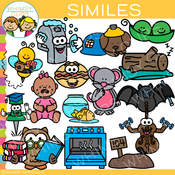 Similes - Figurative Language Clip Art – Whimsy Clips