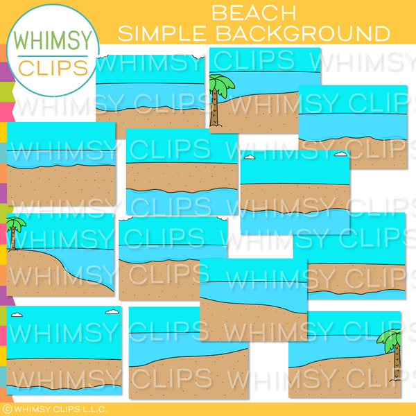 Simple Beach Backgrounds – Whimsy Clips