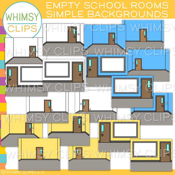 Empty Classroom Backgrounds – Whimsy Clips